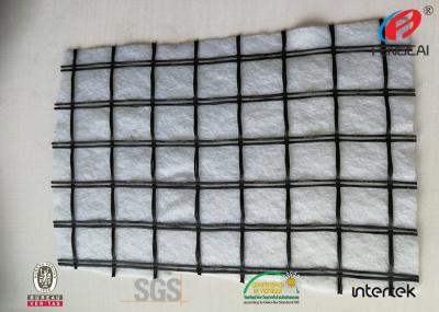 China Colgrill R Fiberglass Geogrid 25-400 kN/m Tensile Strength for Asphalt Reinforcement 1-6M Width for sale