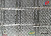China Fiberglass Geogrid Asphalt Reinforcement Fabric 25-400 kN/m Tensile Strength 1-6m Width for sale