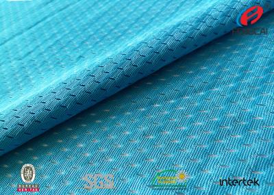 China 100% Polyester Breathable Sports Mesh Fabric 180cm Width 100GSM for Soccer Uniforms for sale