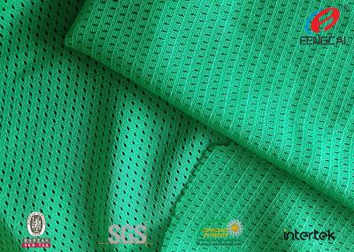 China Lime Green Dull Sports Mesh Fabric 100% Polyester Moisture Wicking 185cm Width 120GSM for sale