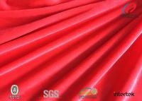 China Pink PFD Solid Spandex Velvet Fabric 94 Polyester 6 Spandex 220gsm 150cm Width for Garment Home Textile for sale