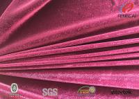 China Microfiber Polyester Spandex Velvet Fabric 280GSM 69in Brushed Anti-Pilling Velour for Dress for sale