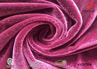 China Microfiber Polyester Spandex Velvet Fabric 280GSM 69in Brushed Anti-Pilling Velour for Dress for sale