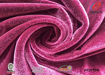 China Microfiber Polyester Spandex Velvet Fabric 280GSM 69in Brushed Anti-Pilling Velour for Dress for sale