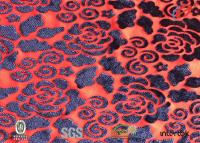 China 100%Polyester Burnout Spandex Velvet Fabric Lycra Cloth Material 61’’ Width for sale