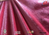 China Polyester Spandex Velvet Fabric Ice Flower Pattern Fire Retardant 230gsm 165cm for sale