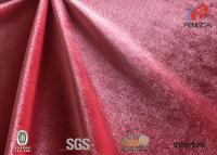 China Polyester Spandex Velvet Fabric Ice Flower Pattern Fire Retardant 230gsm 165cm for sale
