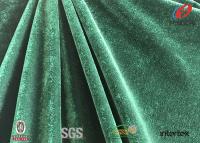 China 92 Polyester 8 Spandex 250gsm Turquoise Velvet Fabric 165cm Width for Shoes Garment for sale