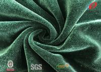 China 92 Polyester 8 Spandex 250gsm Turquoise Velvet Fabric 165cm Width for Shoes Garment for sale