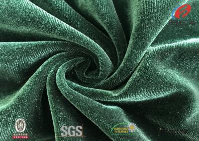 China 92 Polyester 8 Spandex 250gsm Turquoise Velvet Fabric 165cm Width for Shoes Garment for sale