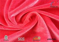 China Dry Fit Polyester Velvet Upholstery Fabric 4 Way Stretch 75D 40D 220GSM for sale