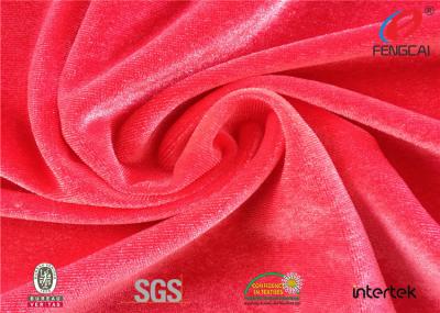 China Dry Fit Polyester Velvet Upholstery Fabric 4 Way Stretch 75D 40D 220GSM for sale