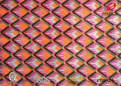 China Custom Printed Spandex Velvet Fabric 94% Polyester 6% Spandex 235gsm 170cm Width Muslim Style for sale