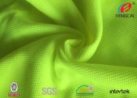 China EN20471 Certified High Visibility Polyester Bird Eye Mesh Fabric 120gsm 160cm Width for Safety Workwear for sale