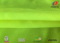 China EN20471 Certified High Visibility Polyester Bird Eye Mesh Fabric 120gsm 160cm Width for Safety Workwear for sale