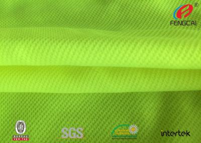 China EN20471 Certified High Visibility Polyester Bird Eye Mesh Fabric 120gsm 160cm Width for Safety Workwear for sale