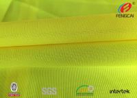 China 85CM Width High Visibility Polyester Fabric , Yellow Reflective Fabric EN20471 TEST for sale