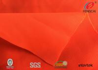 China Anti Static Fluorescent Orange Material Reflective Safety Fabric Flame Retardant for sale