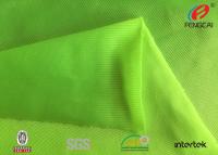 China 220GSM Polyester Tricot Knit Fabric Air Permeable Garment Materials for sale