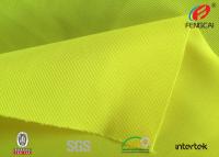 China Durable Reflective Fluorescent Material Fabric , Green Reflective Fabric Clothing for sale