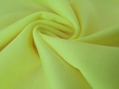 China 87 Nylon 13 Spandex Swimsuit Fabric 40D 40D Yarn Count 180 gsm Yellow for sale