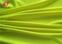 China High Visibility Polyester Fluorescent Mesh Material Fabric , Elastic Mesh For Vests for sale