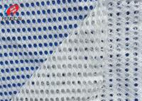 China White 100% Polyester Mesh Fabric 70GSM Breathable Sportswear Lining Fabric for sale