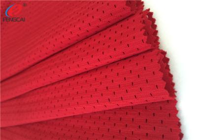 China Red 100% Polyester Mesh Fabric 125 GSM 155cm Width for Office & Sports Chairs for sale