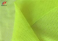 China 100% Polyester Warp Knitting Fluorescent Yellow Sports Mesh Fabric 90GSM 150CM for sale