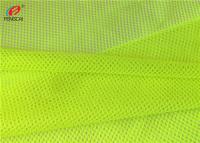 China 100% Polyester Warp Knitting Fluorescent Yellow Sports Mesh Fabric 90GSM 150CM for sale