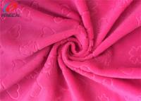 China 2mm Pile High Embossed Minky Plush Fabric 150-170cm Soft Velboa for Baby Blanket for sale