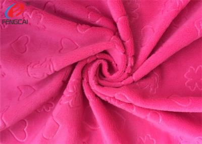 China 2mm Pile High Embossed Minky Plush Fabric 150-170cm Soft Velboa for Baby Blanket for sale