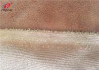 China 2 Pile Height Polyester Knitted Minky Plush Fabric Solid Color Soft Velboa for sale