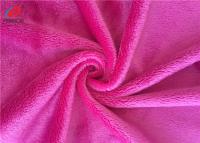 China 2MM Short Pile Brushed Blanket Minky Plush Fabric For Home Textile for sale