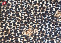 China Stretching Polyester Spandex Velvet Fabric Animal Printed Warp Knitting 240GSM 160CM for sale