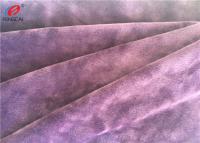 China Stretch Plain Dyed Micro Spandex Velvet Fabric 160cm Width 180gsm Weight for Apparel and Textiles for sale
