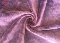 China Stretch Plain Dyed Micro Spandex Velvet Fabric 160cm Width 180gsm Weight for Apparel and Textiles for sale