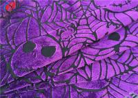 China High Stretch Burnout Velvet Fabric 280GSM 160cm Width 94% Polyester 6% Spandex Upholstery Material for sale