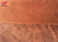 China Polyester Fleece Printed Brushed Velvet Material For Upholstery , 180cm Width for sale
