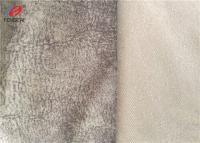 China Warp Knitting Polyester Sofa Cover Velvet Fabric - 300 GSM Weight, 65 Inch Width for Upholstery for sale