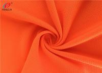 China Orange Reflective Fluorescent Material Fabric Multifunctional Bird Eyes Mesh Fabric for sale