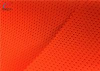 China Polyester Warp Knitting Vest Mesh Fluorescent Material Fabric For Uniform for sale