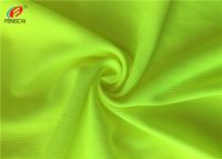 China Polyester Cotton Fluorescent Weft Knit Fabric 260gsm 150cm for Traffic Police Uniform for sale