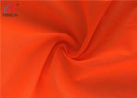 China Orange Color 100% Polyester Police Uniform Fluorescent Material Fabric for sale
