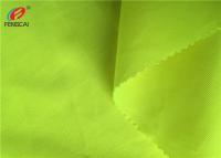 China High Visibility Fluorescent Polyester Fabric 125GSM 155CM Width for Safety Vests and Uniforms for sale