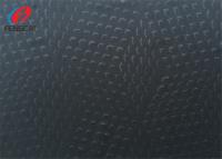 China Embossed Weft Knitted Polyester Spandex Fabric - 152cm Width, 180 GSM Weight, Black Sports Lycra Material for sale