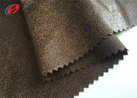 China 100% Polyester Warp Knitted Faux Suede Fabric - 110 GSM, 160 CM Width, Customizable Upholstery Material for sale
