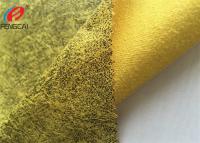 China Warp Knitted Bronzing Micro Suede Polyester Fabric 150CM Width 120GSM Weight for Sofa Upholstery for sale