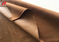 China Polyester Embossed Micro Suede Sofa Fabric Faux Bronzed Suede Fabric for sale
