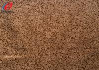China Polyester Embossed Micro Suede Sofa Fabric Faux Bronzed Suede Fabric for sale